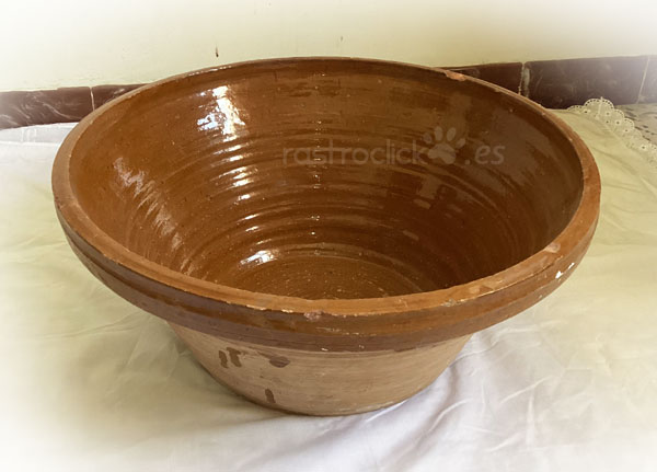 Antiguo barreño o lebrillo de barro años 50 | Listings