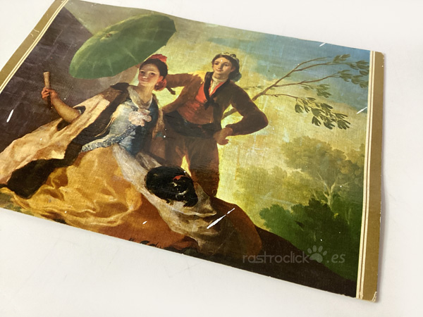 Postal nº 50 El quitasol de Goya Museo del Prado Escudo de Oro 1962 ...