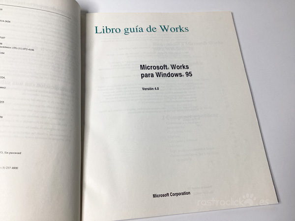 Libro guía de Works Microsoft Works para Windows 95 | Listings
