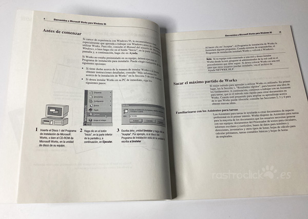 Libro guía de Works Microsoft Works para Windows 95 | Listings